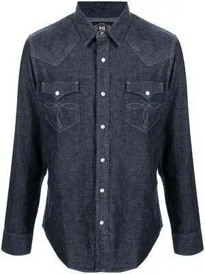 Ralph Lauren Long-sleeve Denim Western Shirt - Blue