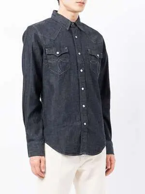 Ralph Lauren Long-sleeve Denim Western Shirt - Blue