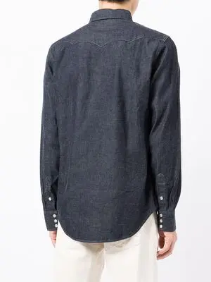Ralph Lauren Long-sleeve Denim Western Shirt - Blue