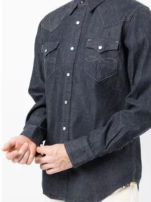Ralph Lauren Long-sleeve Denim Western Shirt - Blue