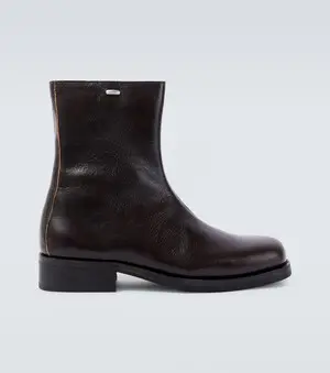 Our Legacy Camion Leather Ankle Boots - Brown