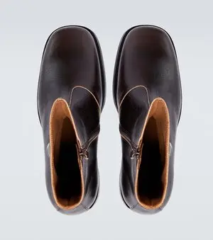 Our Legacy Camion Leather Ankle Boots - Brown
