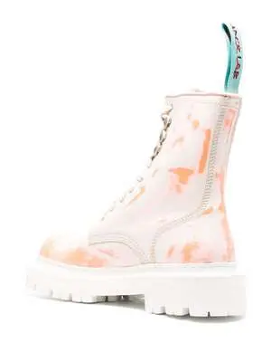 Camper Eki Chunky-sole Lace-up Boots - White