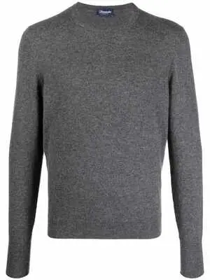 DRUMOHR Fine Knit Cashmere Jumper - Grey