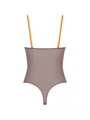 MAISON CLOSE Corps À Corps Mesh Bodysuit - Brown