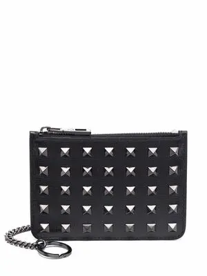 Valentino Garavani Rockstud-embellished Cardholder - Black