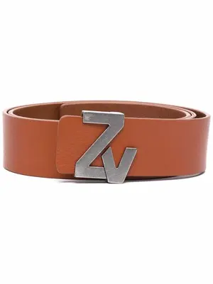 Zadig&Voltaire Logo-buckle Belt - Brown