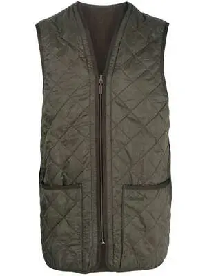 Barbour Quilted Pouch-pocket Gilet - Green