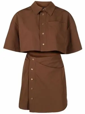 Jacquemus Arles Cut-out Mini Dress
