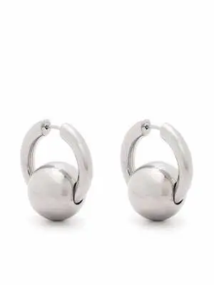 Balenciaga Hoop Ball Earrings