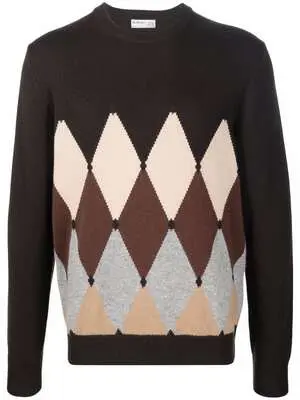 BALLANTYNE Argyle-pattern Cashmere Sweater