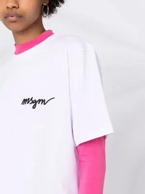 MSGM Chest Logo T-shirt - White