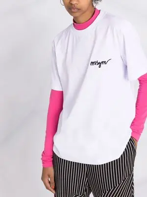 MSGM Chest Logo T-shirt - White