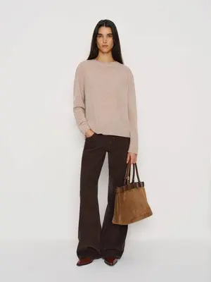 REFORMATION Cashmere Boyfriend Sweater - Brown