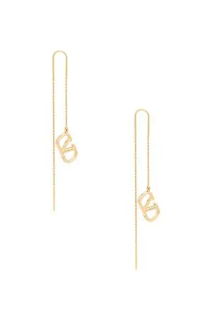 Valentino Garavani Vlogo Dangle Earrings - Oro
