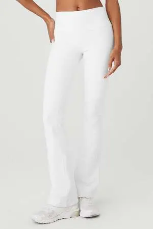 Alo Yoga Airbrush High-waist Bootcut Legging White