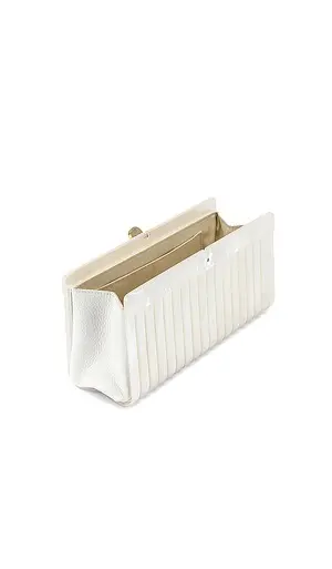 Cult Gaia Iris Clutch In White