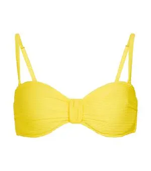 Heidi Klein Cascais Bandeau Bikini Top - Yellow