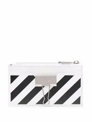 Off-White Off- Binder Clip Compact Wallet
