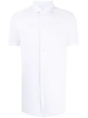 Emporio Armani Short-sleeve Poplin Shirt - White