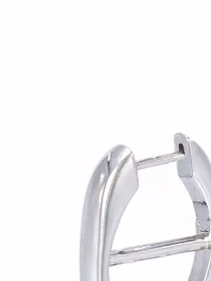 CAPSULE ELEVEN Chain Hoop Earrings - Silver