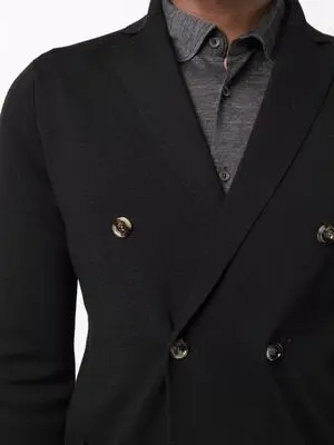 DELL'OGLIO Double-breasted Merino Wool Blazer