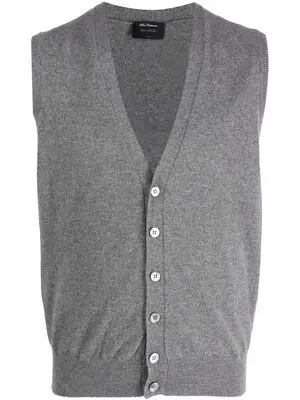 Dell'oglio Sleeveless Cardigans For Men