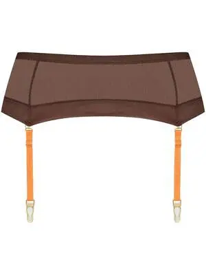 MAISON CLOSE Corps À Corps Garter Belt - Brown