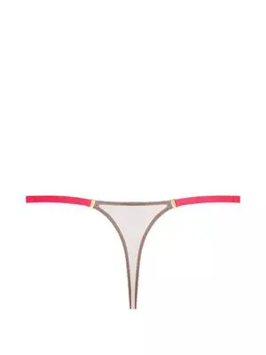 MAISON CLOSE Corps À Corps Mesh Mini Thong - Brown