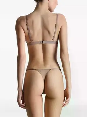 MAISON CLOSE Corps À Corps Mesh Mini Thong - Brown