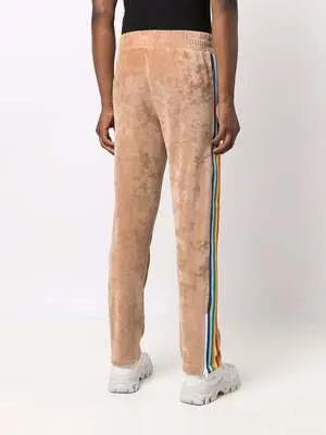 Palm Angels Side Stripe Embroidered-logo Track Pants