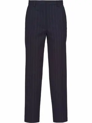 Prada Pinstriped Bottoms For Women
