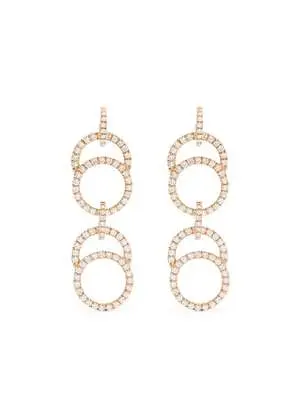 COURBET 18kt Recycled Rose Gold Celeste Diamond Earrings - Pink