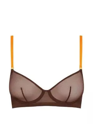MAISON CLOSE Corps À Corps Mesh Underwired Bra - Brown
