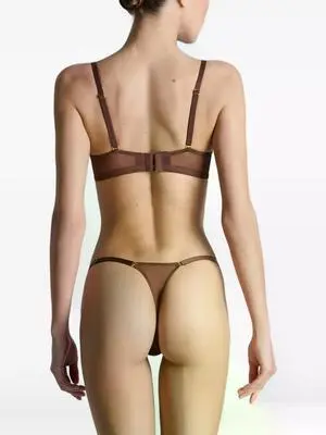 MAISON CLOSE Corps À Corps Mesh Underwired Bra - Brown