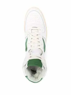Rhude Rhecess Leather High-top Sneakers - White