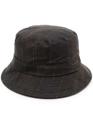 Barbour Darwen Checked Bucket Hat - Green