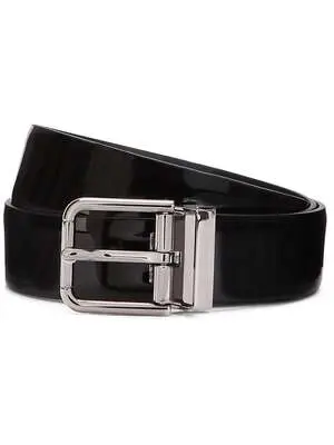 Dolce & Gabbana Patent Leather Belt - Black