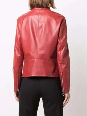 FERRAGAMO High-neck Leather Jacket