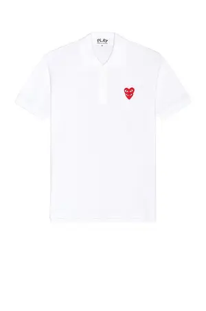 Play Comme Des Garcon Embroidered Polos For Men
