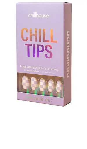CHILLHOUSE Chillhouse Checked Out Chill Tips Press-On Nails In Checked Out. Checked Out