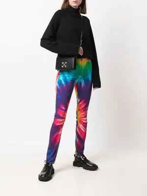 Philipp Plein Tie-dye Print Skinny Jeans