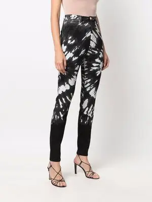 Philipp Plein Tie-dye Slim-fit Trousers
