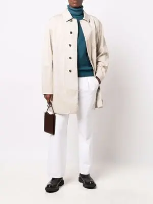DELL'OGLIO Rib-trimmed Jumper - Blue