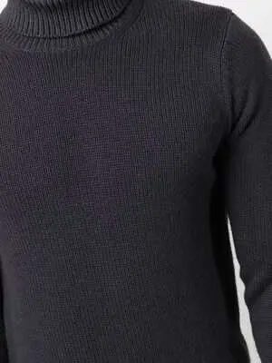 DELL'OGLIO Rib-trimmed Jumper - Grey