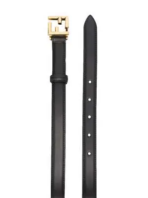 Fendi Ff Logo Leather Belt