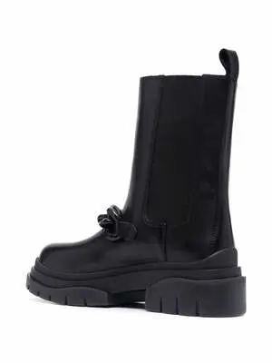 Ash Storm Chain Leather Boots