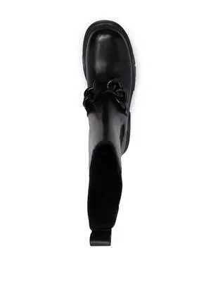 Ash Storm Chain Leather Boots