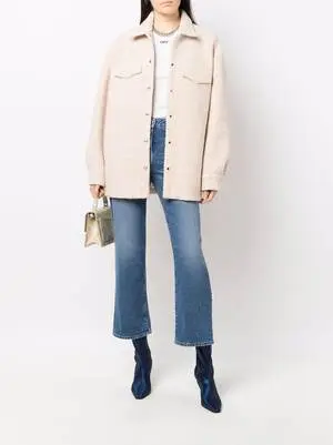 Off-White Long-sleeve Teddy Overshirt