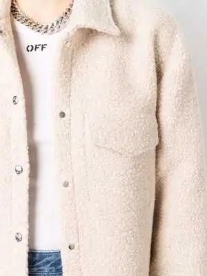 Off-White Long-sleeve Teddy Overshirt